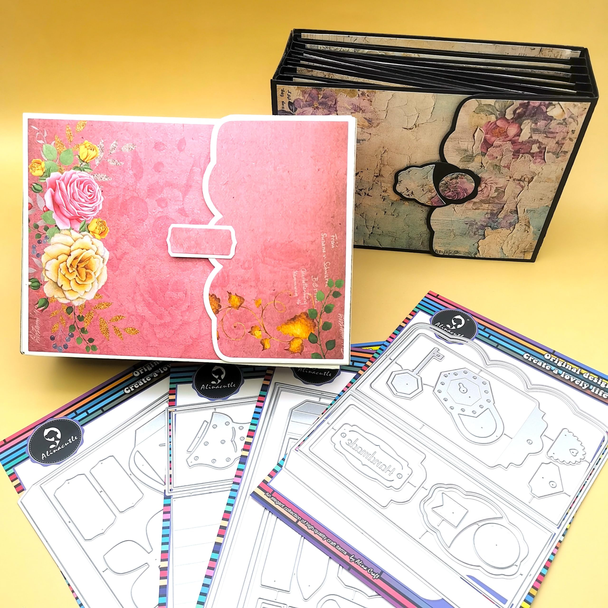 1set 6in X 8in Handmade Mini Album Dies Metal Cutting Die Cut for Paper ...