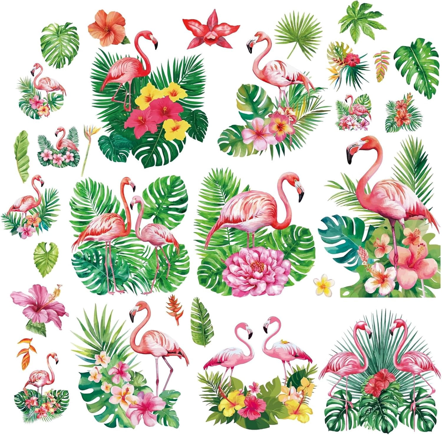 1set 8 Sheets 8 styles PVC Waterproof Wall Stickers Self-Adhesive ...