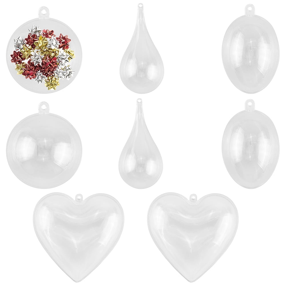 1set 8pcs 4 styles Blank Plastic Big Pendants Mixed Shapes 70~110x45 ...