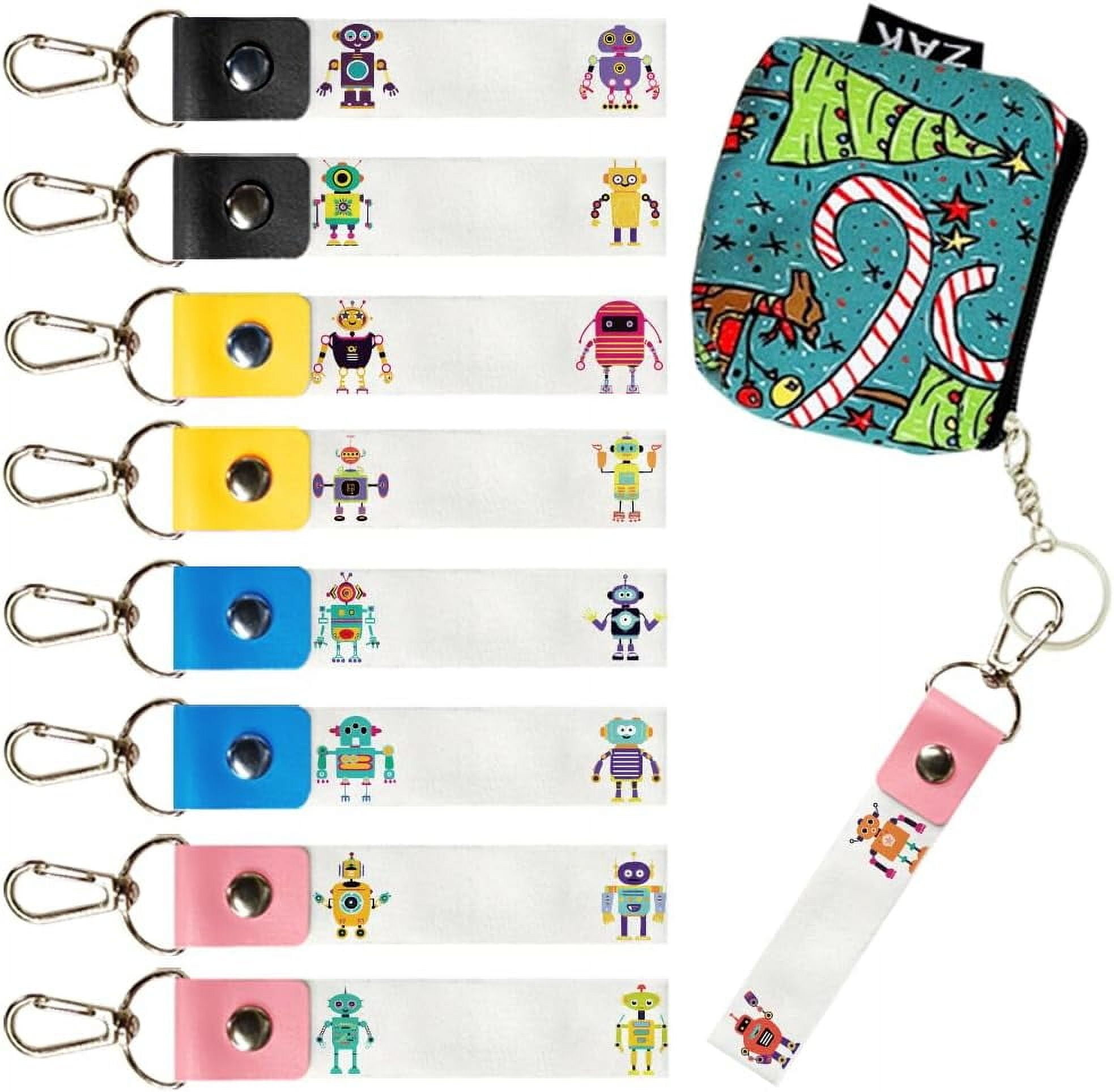 1set 8pcs Personalized Name Tags Hooks 5.1x0.8 Inch Robot Technology ...