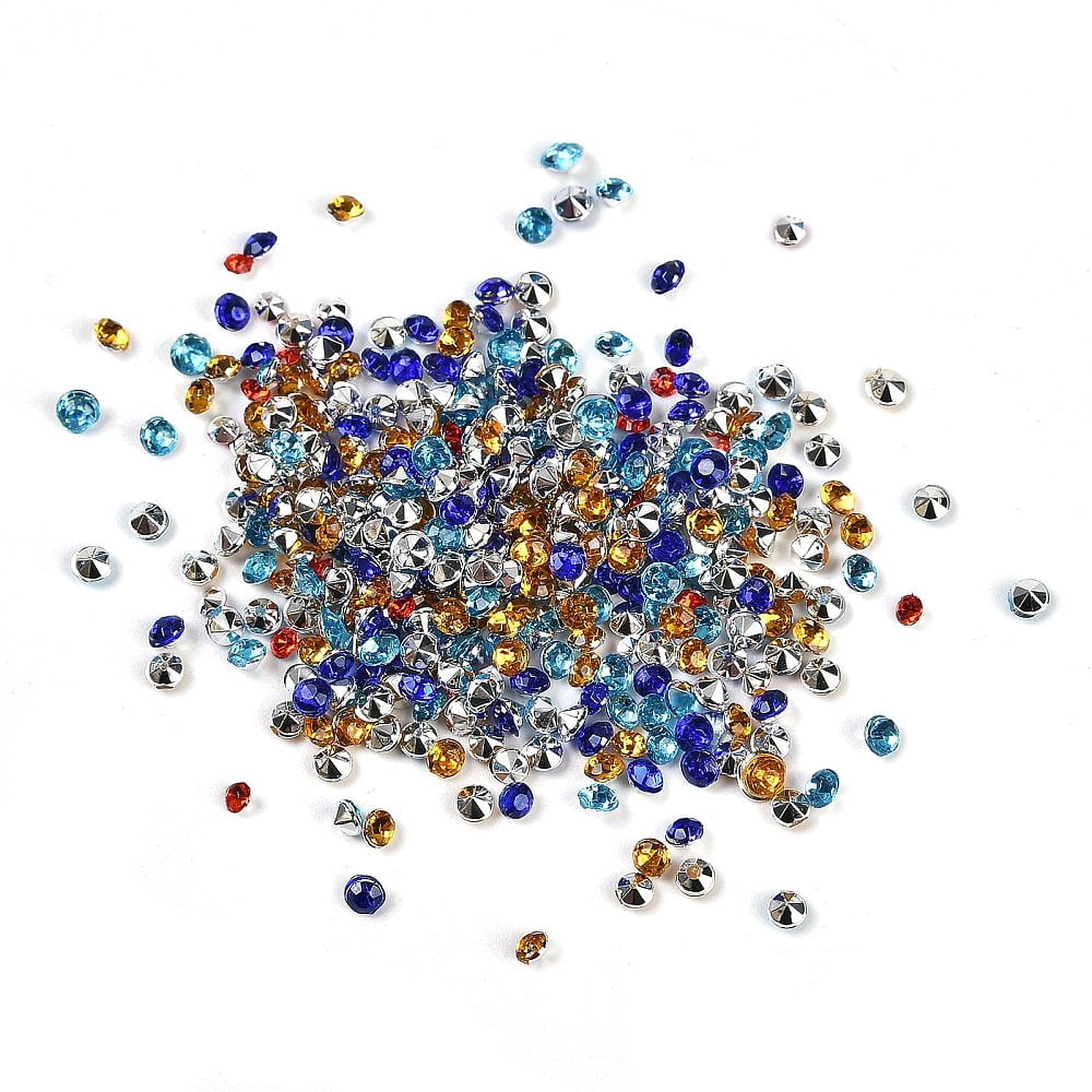 1set Acrylic Rhinestone Pointed Back Cabochons Nail Art Decoration ...