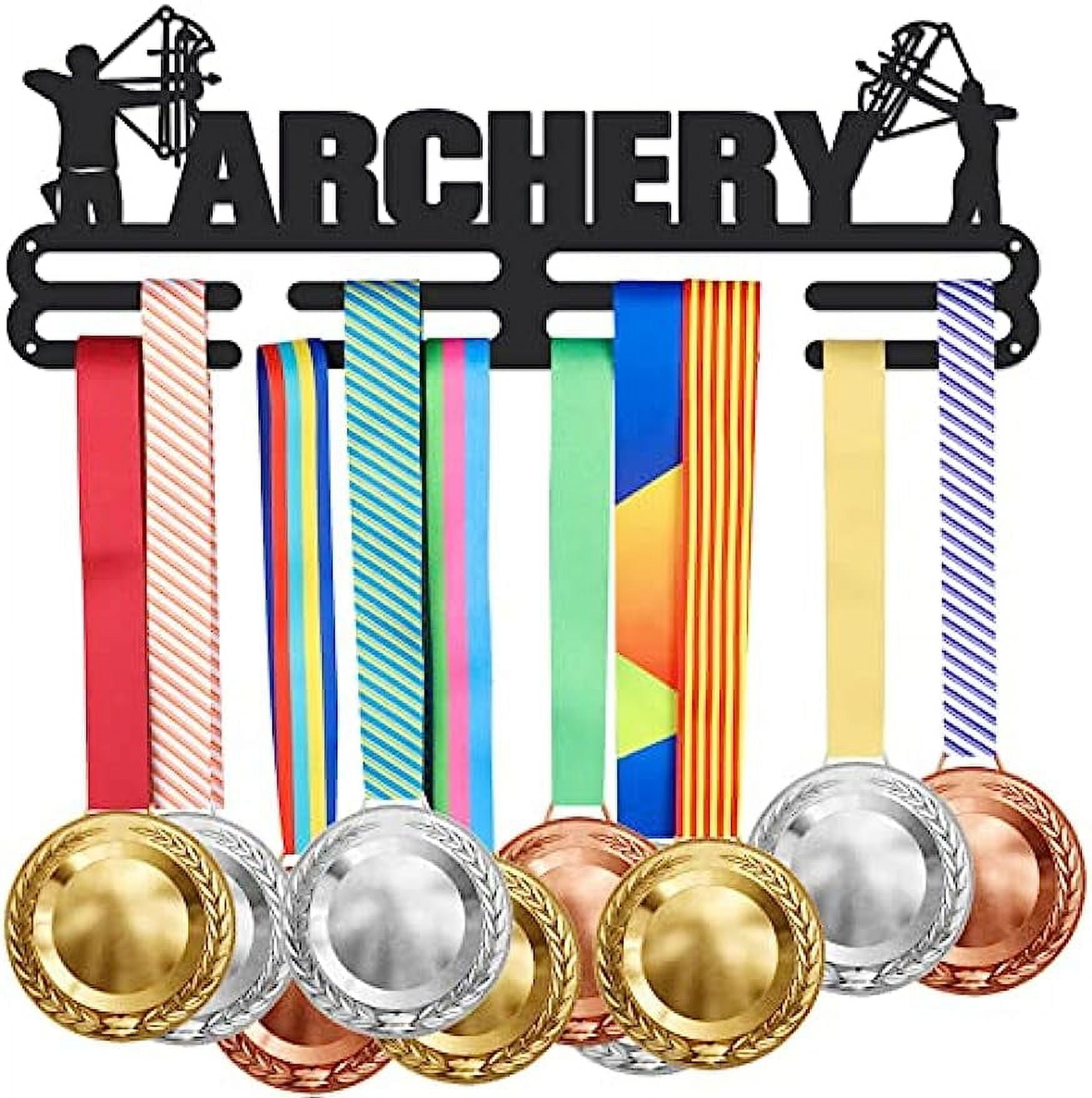 1set Archery Medal Hanger Display Sports Medal Display Rack Iron Wall ...