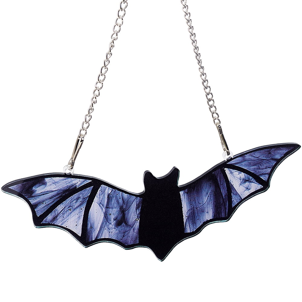 1set Black Bat Window Hanging Bat Shade Ornament Suncatcher for Home ...