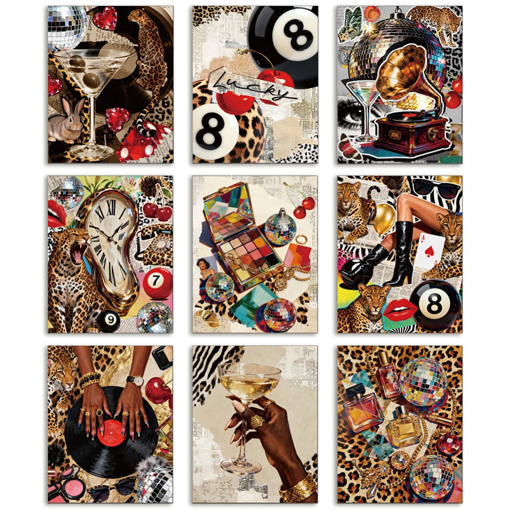 1set Chemical Fiber Oil Canvas Hanging Painting Home Wall Decoration ...