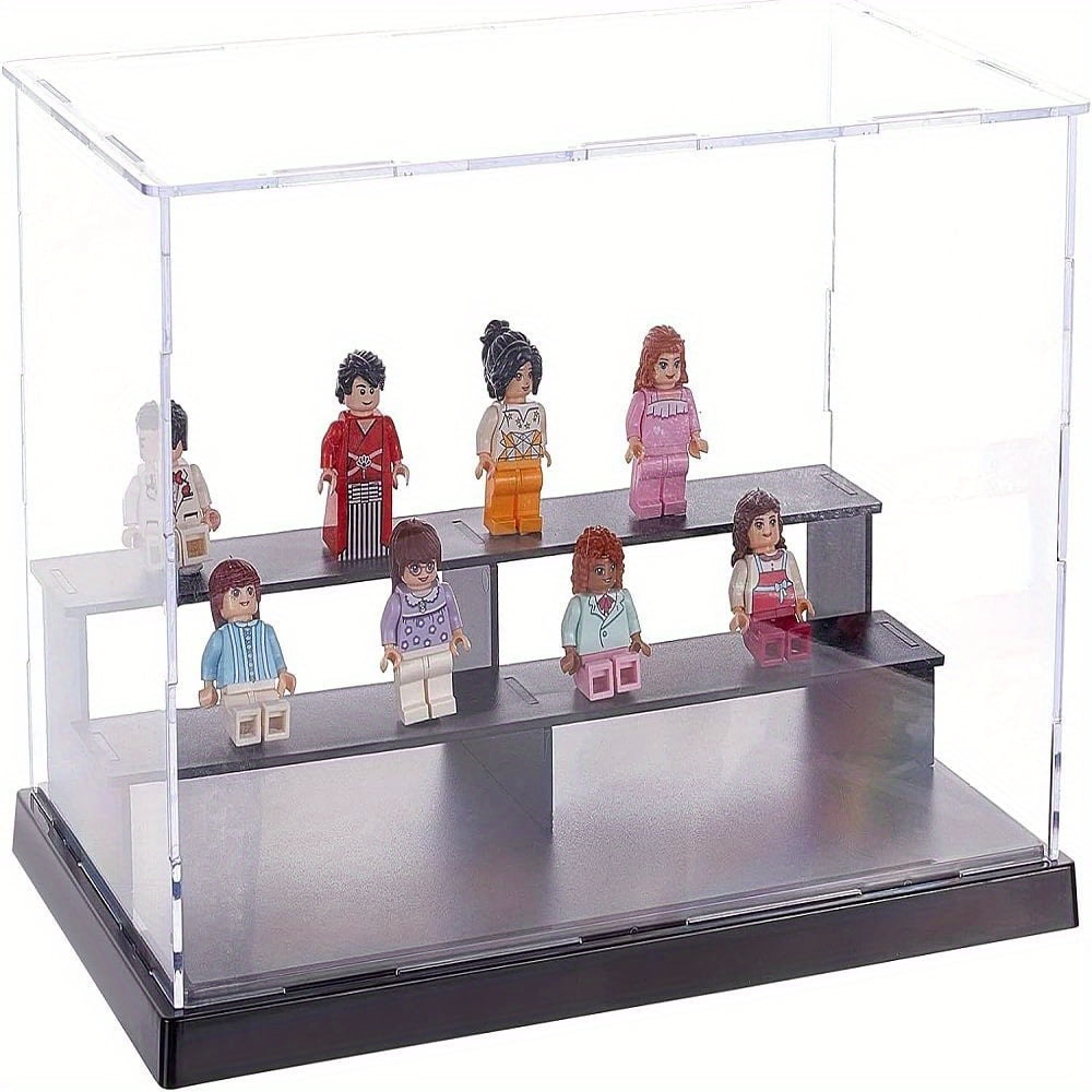 1set Clear Acrylic Display Case Assemble Countertop box Model Display ...