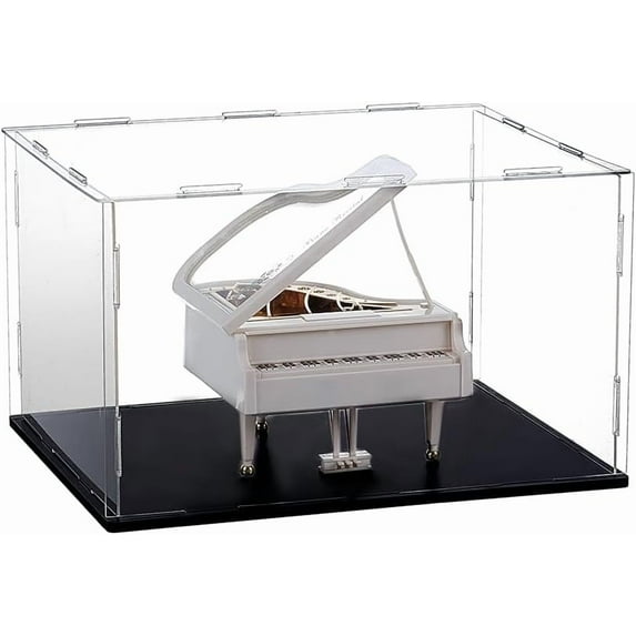 1set Clear Acrylic Display Case Assemble Showcase for Collectibles ...