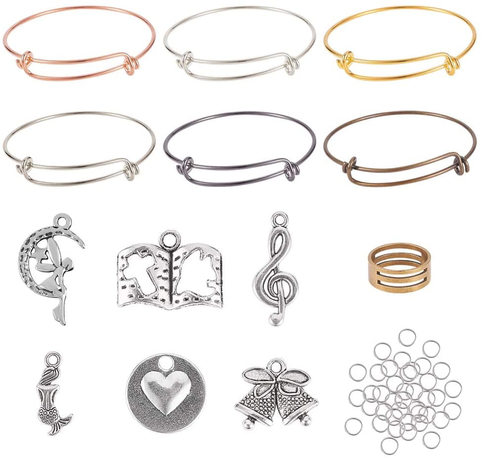 1set DIY Adjustable Brass Expandable Bangle Making with Tibetan Style ...