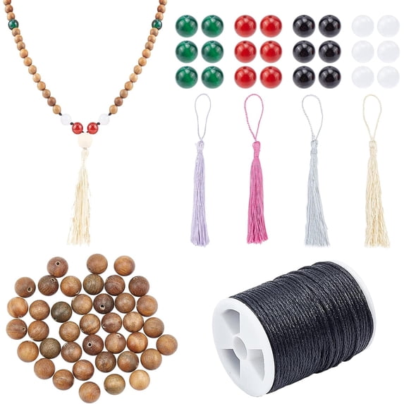 1set DIY Beaded Necklace Making Kits Including Natural Gemstone ...