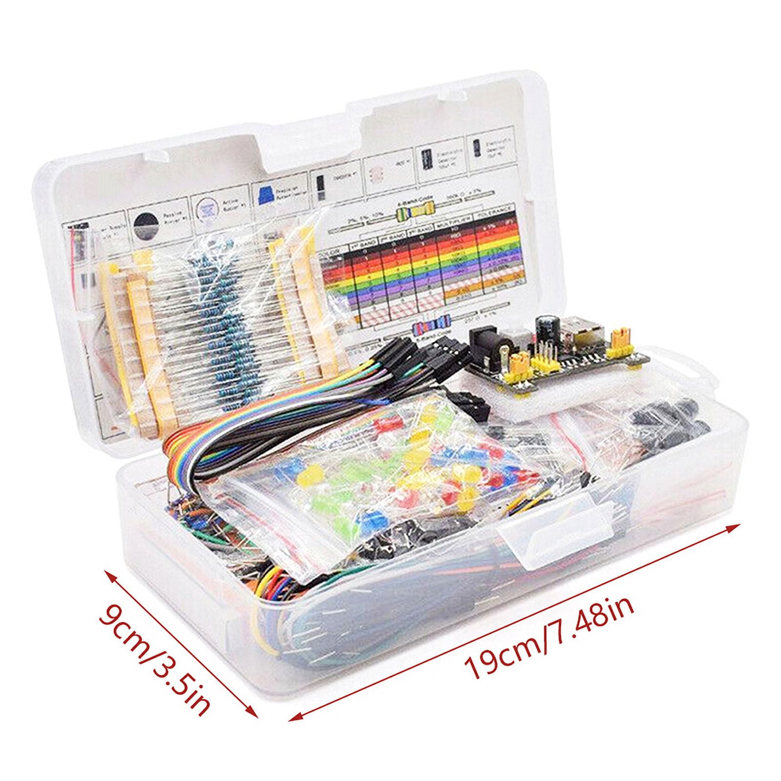 1set DIY Starter Electronic Kit 830 Tie-points Breadboard for Arduino ...