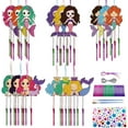 1set DIY Wood Wind Chime Making Kit Including 45Pcs Aluminum Tube Wind ...