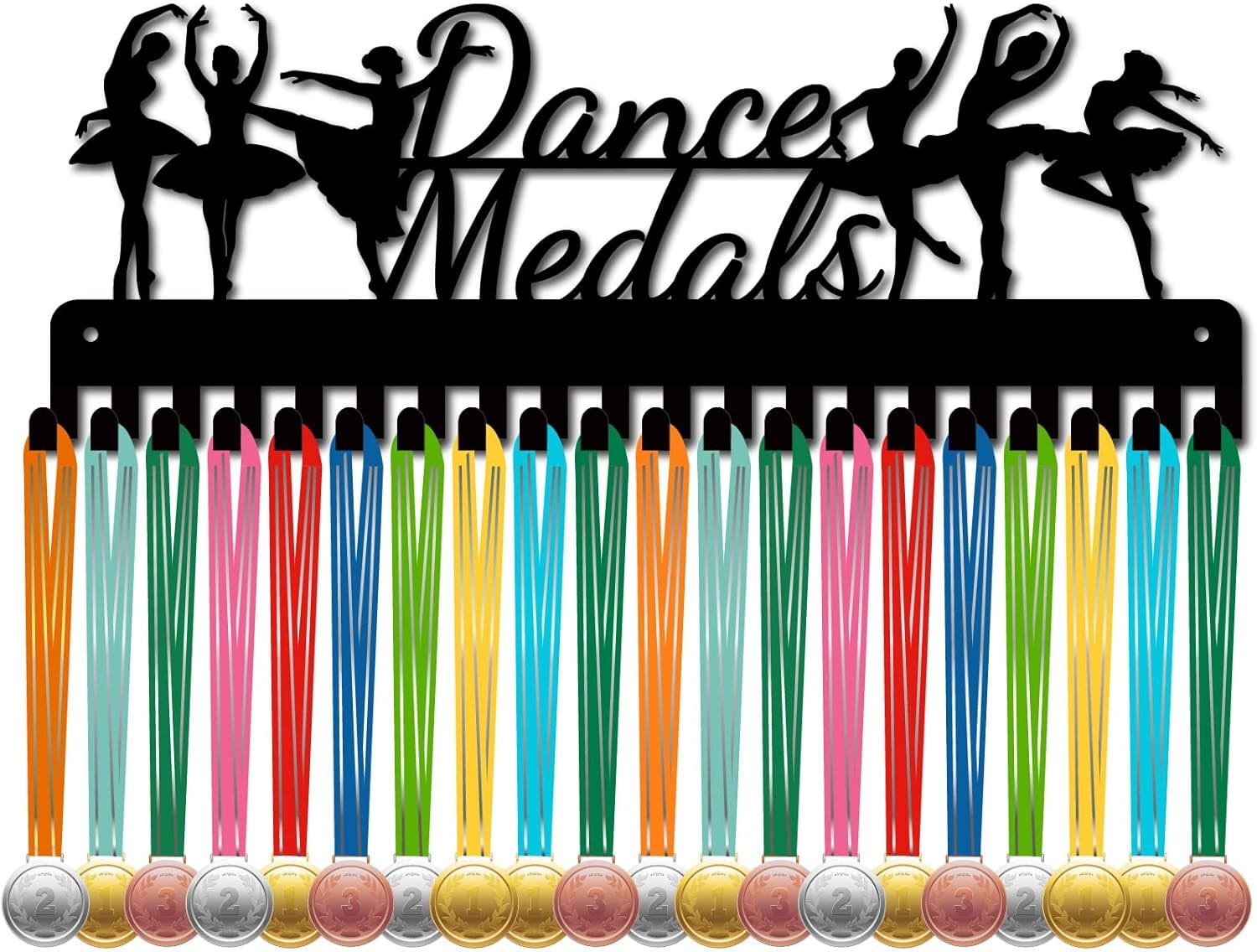 1set Dance Medal Holder Display Dancer Medal Hanger Sports Rack Iron ...