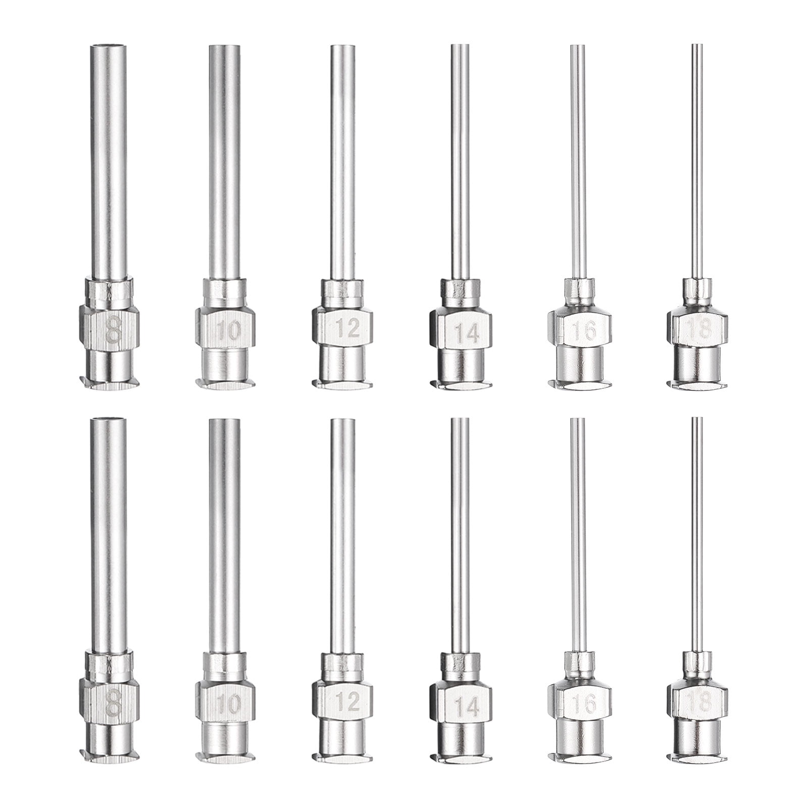 1set Dispensing Needles 8-18 Gauge 1 Inch Stainless Steel Blunt Tip ...