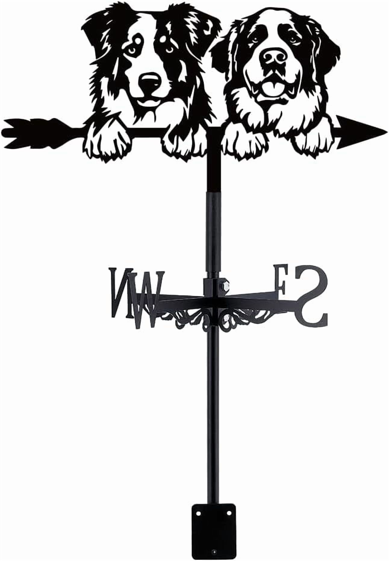 1set Dog Weather Vane Animals Metal Wind Direction Indicator Measuring ...