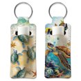 1set Elastic Neoprene Keychains Lipstick Bags with Iron Keychain Rings ...