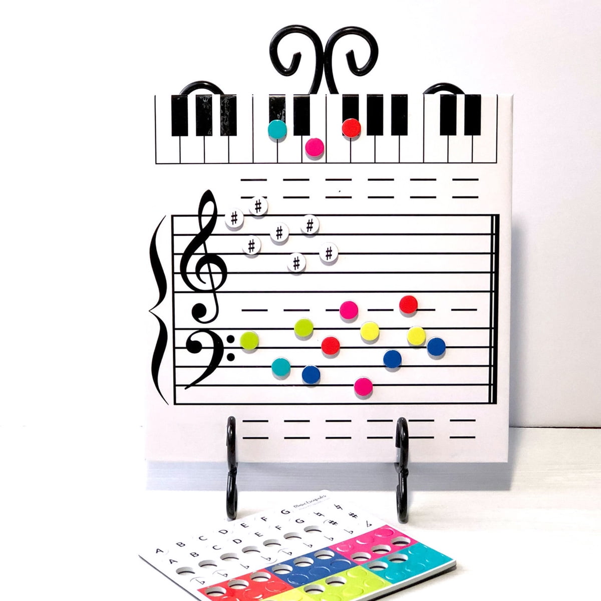 1set Erase Board Blank Grand Staff for Music Students Teacher Magnetic ...