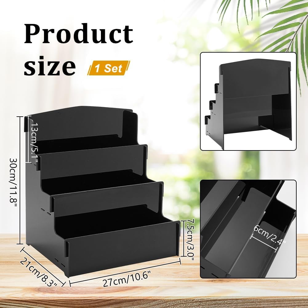 1set Greeting Card Display Stand 3-Tier Acrylic Sticker Display Stand ...