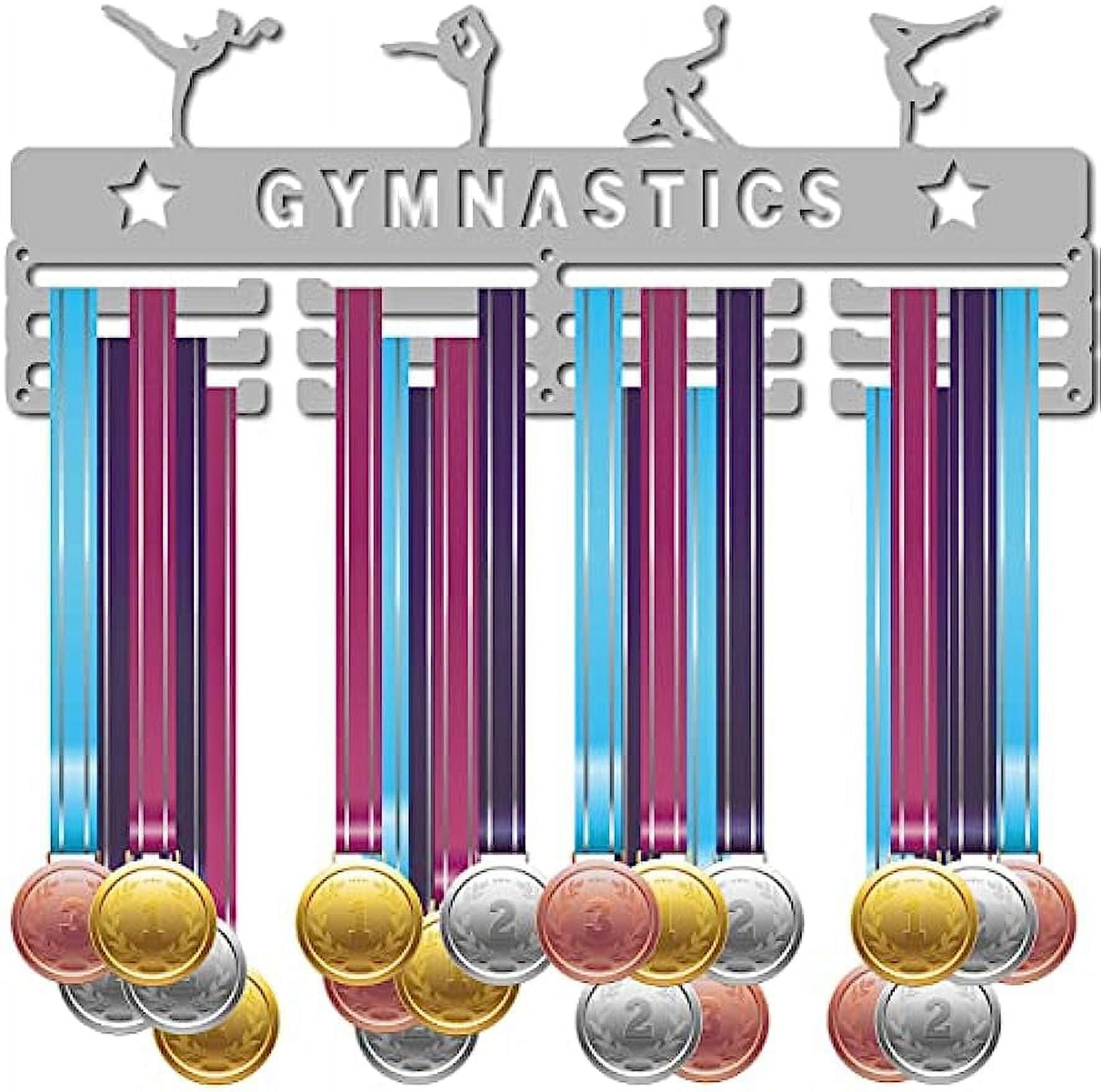 1set Gymnastics Display Hanger Over 60 Medals Rack Sports Awards Metal ...