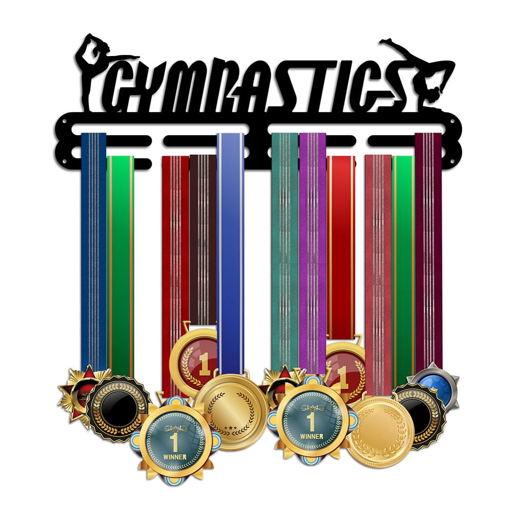 1set Gymnastics Medal Hanger Medal Display Sports Ribbon Holder ...
