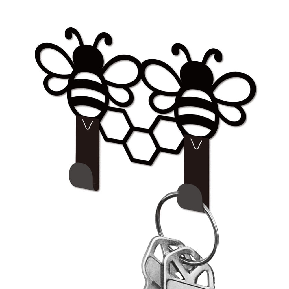 1set Iron Wall Mounted Hangers Decorative Organizer Rack with Screws ...