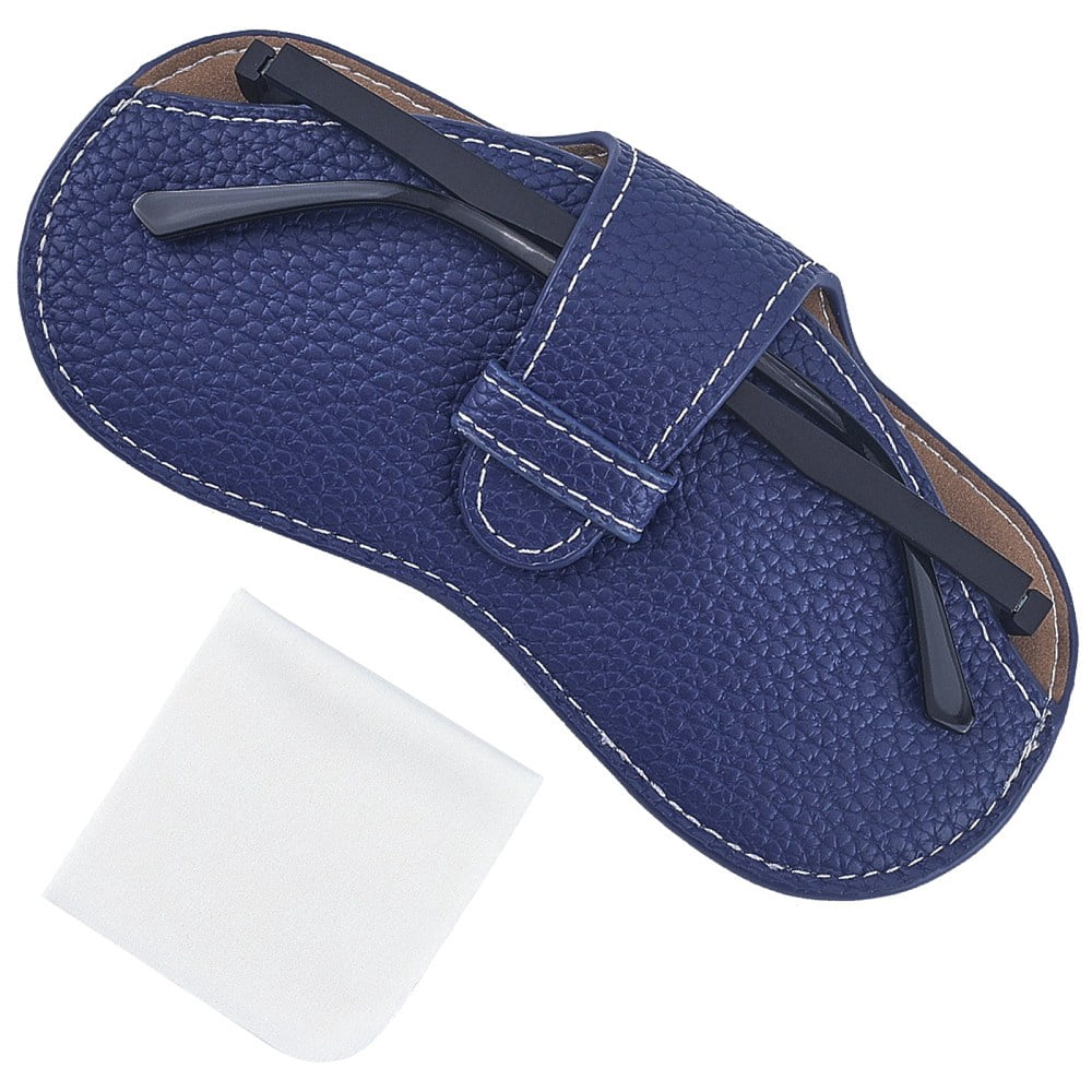 1set Leather Glasses Case Slim Sunglasses Pouch Lightweight Travel ...