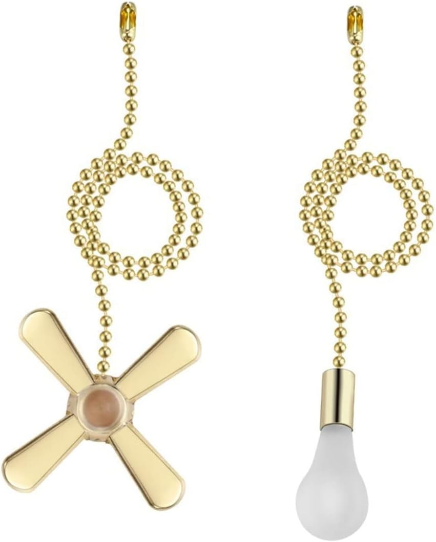 1set Metal Table Lamp Fan Pulls Set Beaded Ball Fan Pull Chain Ceiling ...