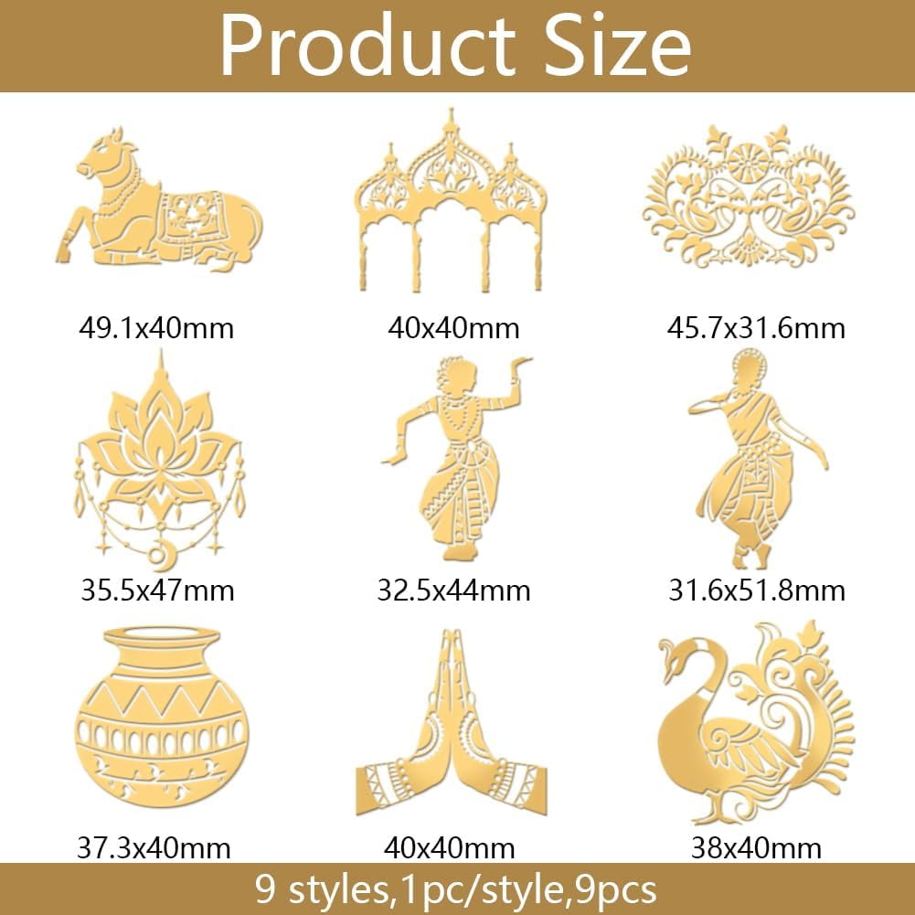 1set Nickel Decoration Stickers Metal Resin Filler Epoxy Resin & UV ...