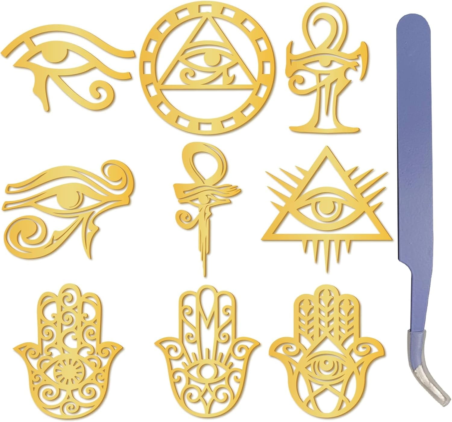 1set Nickel Metal Waterproof Self-Adhesive Picture Stickers Round Dot ...