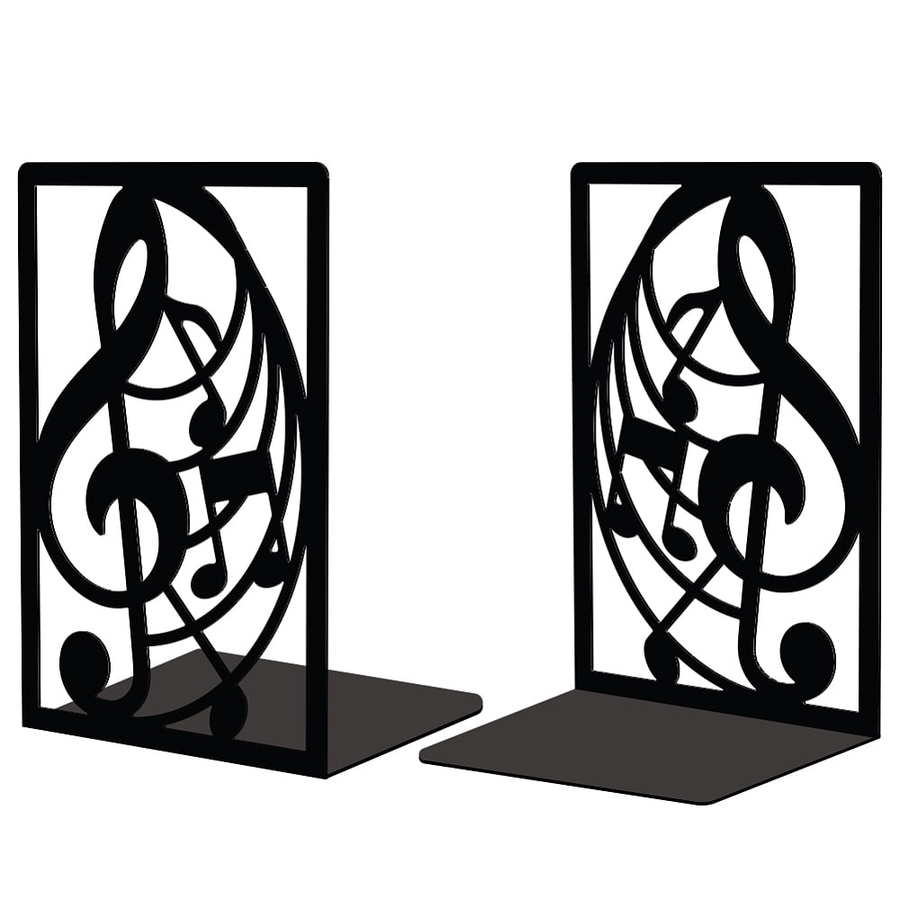 1set Non-Skid Iron Bookend Display Stands Adjustable Desktop Heavy Duty ...