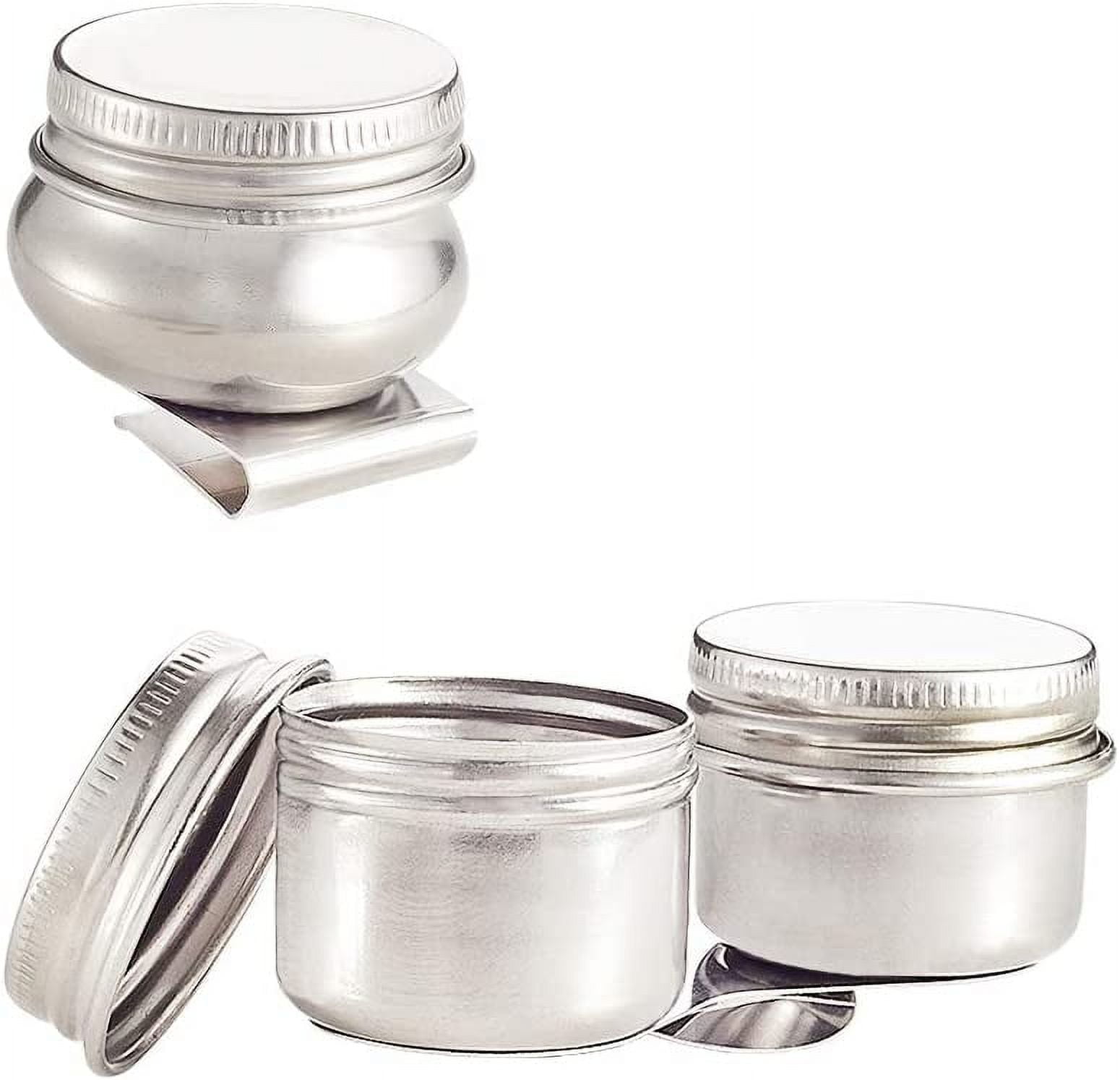 1set Palette Cups of 2Set Double Dipper Palette Cup with Screw Lid and ...