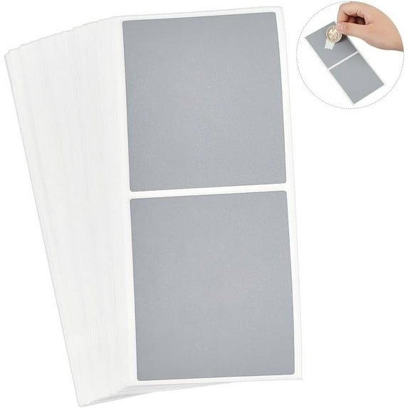 1set Paper Coated Scratch Off Film Password Sticker DIY Scraping Award ...