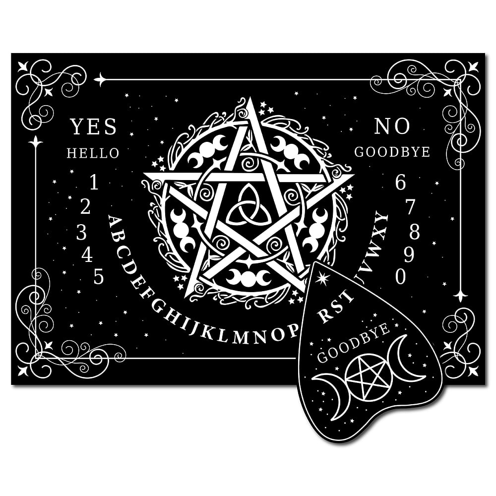 1set Pentagram Pendulum Board Wooden Talking Boards with Planchette ...