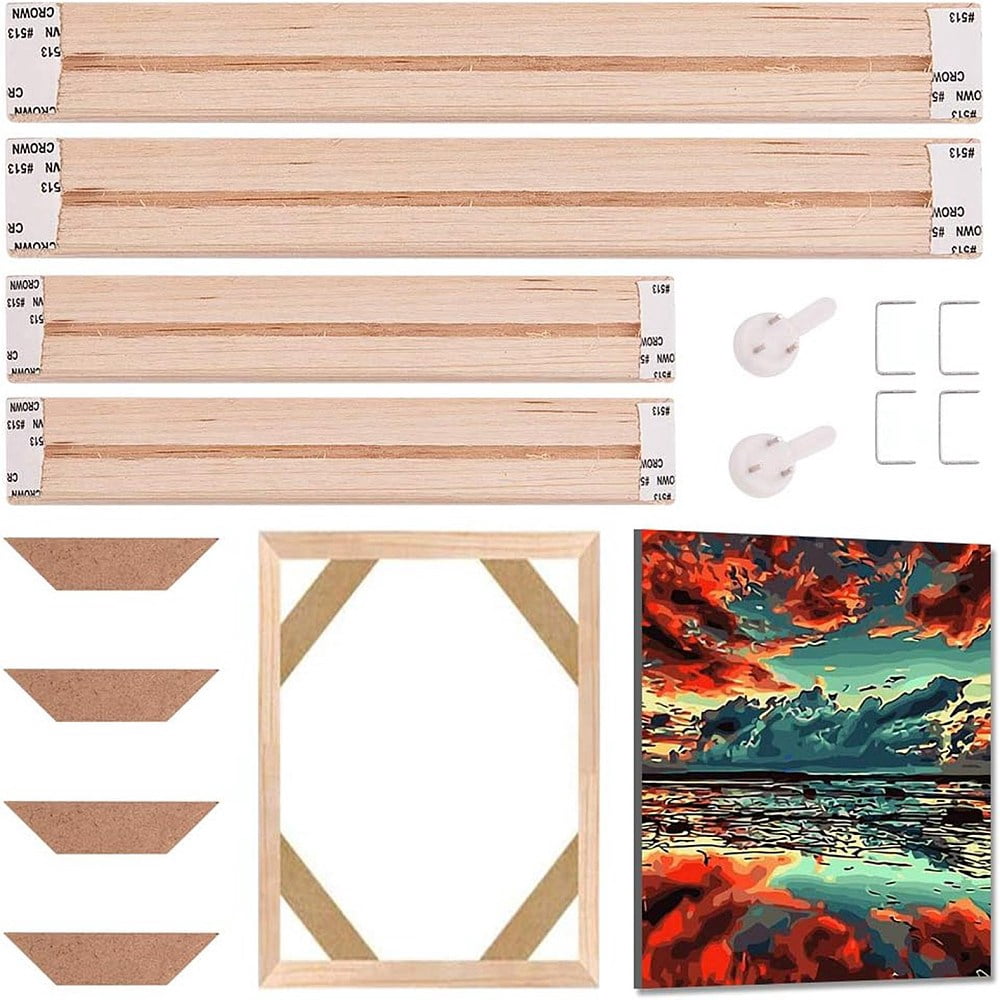 1set Pine Wood Painting Frame For Arts and Crafts Painting Projects ...