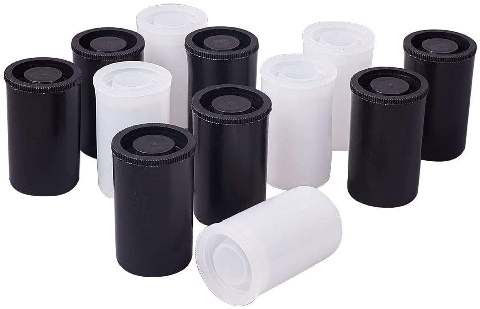 1set Plastic Bead Containers Column Mixed Color 3.35x5.4cm 20pcs/color ...