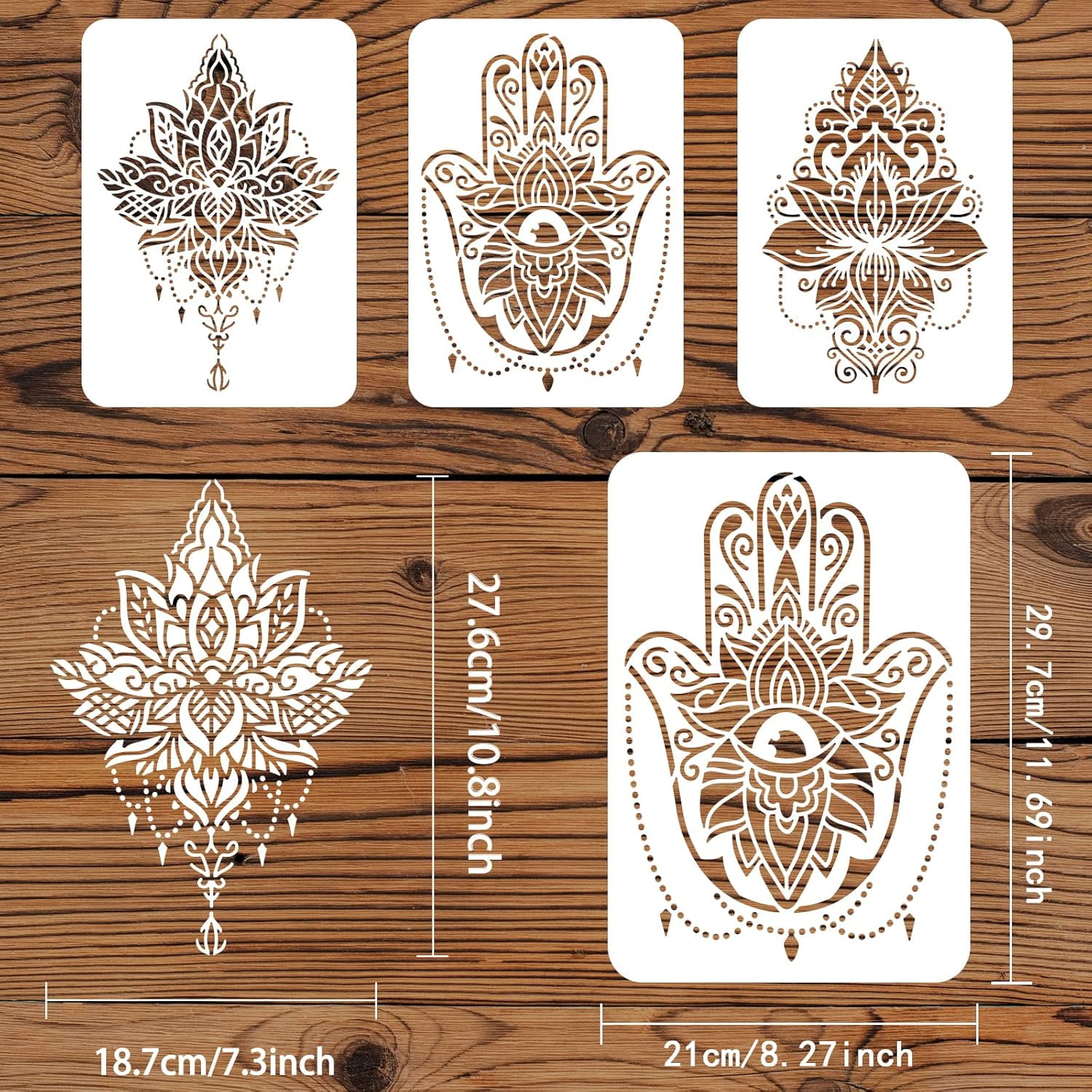 1set Plastic Drawing Painting Stencils Templates for Painting on ...