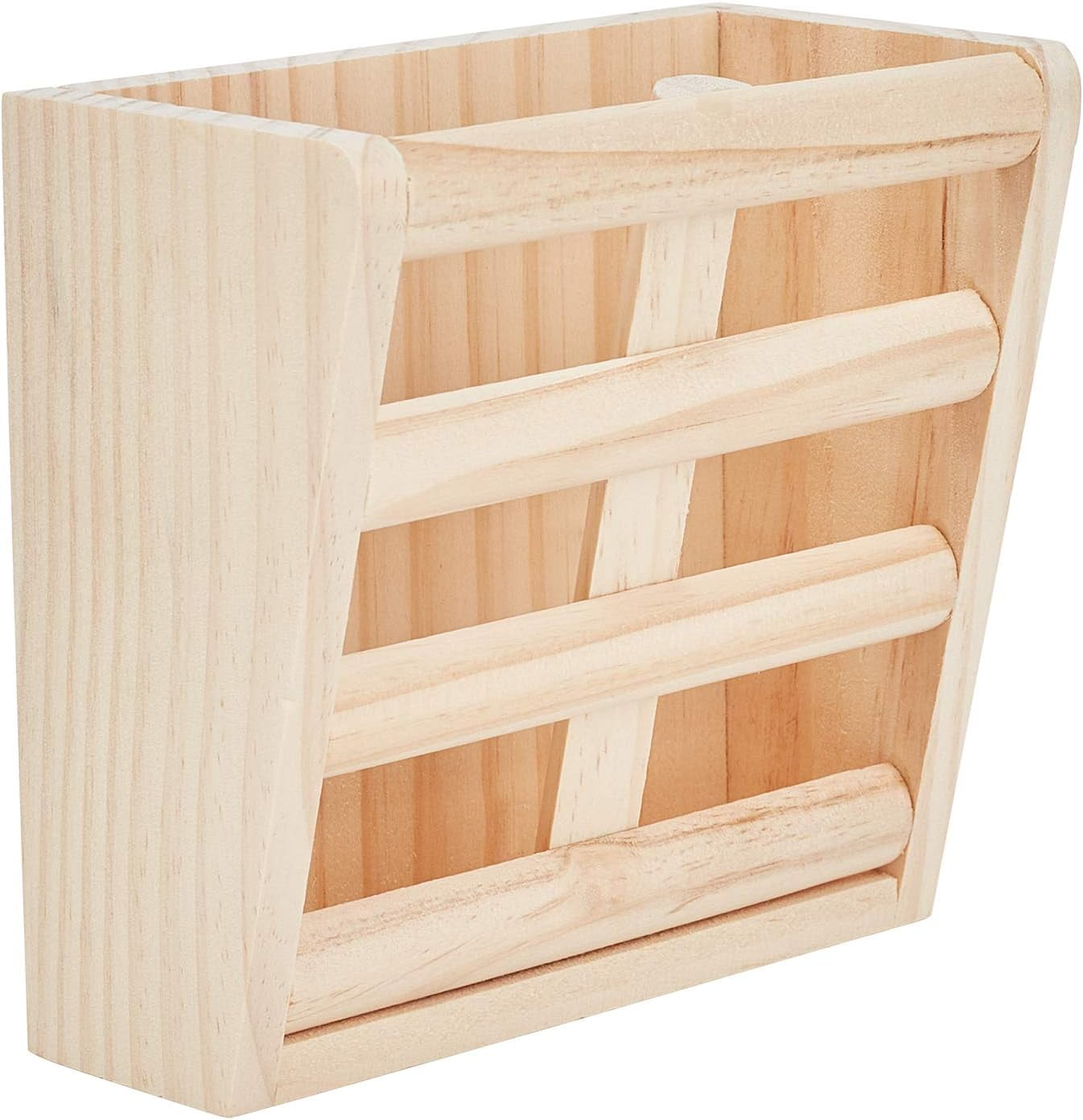 1set Rabbit Hay Feeder Rack Wooden Wall-Mountable Hay Manger for Small ...