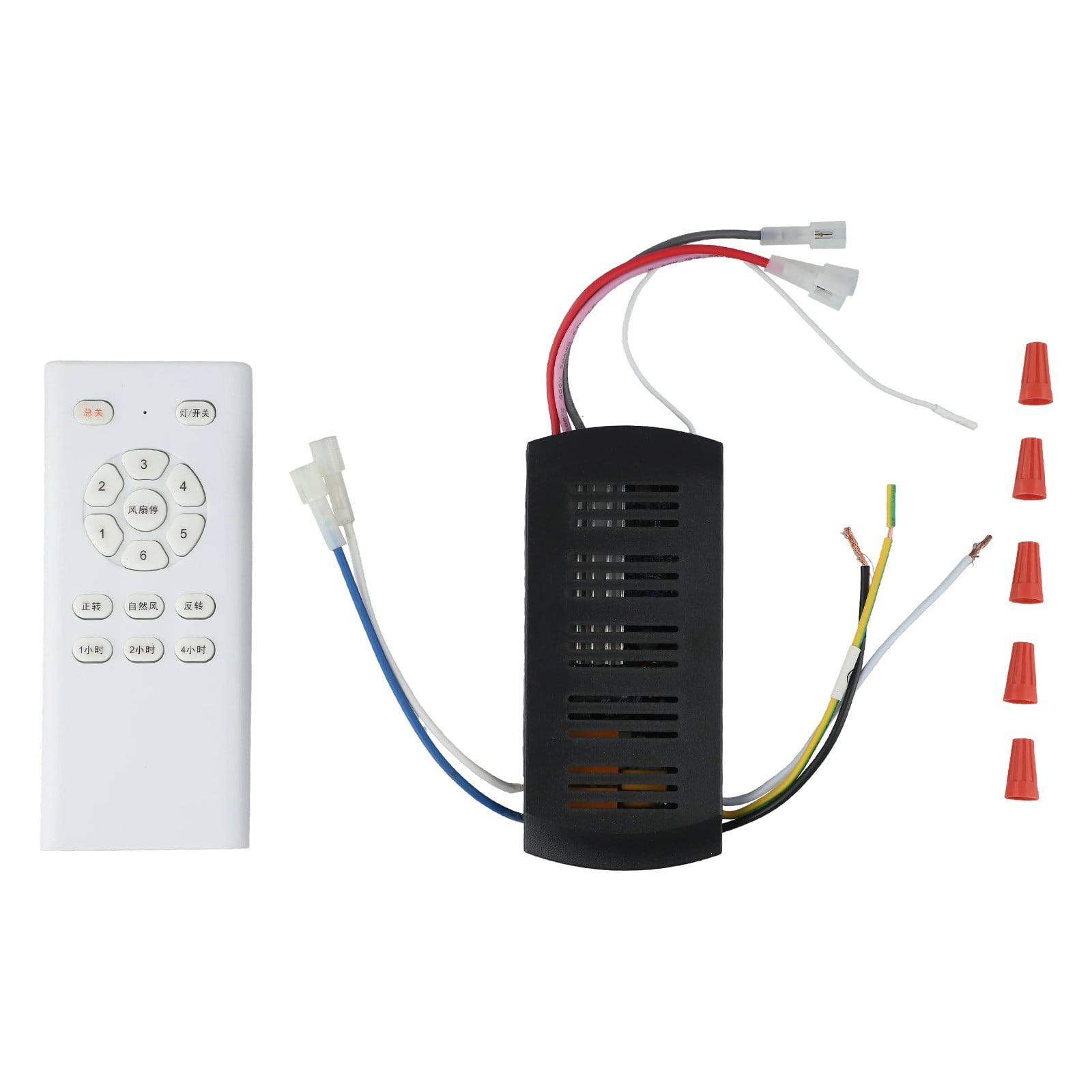 1set Remote Control Ceiling Fan Receiver Kit 6 Speed Dimmer DC Output Ceiling Fan Light ...
