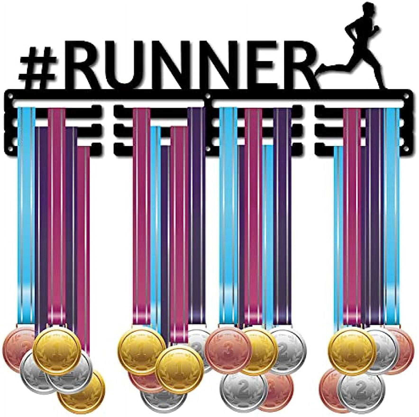 1set Runner Medal Holder Sport Running Athlete Medals Hanger Display ...