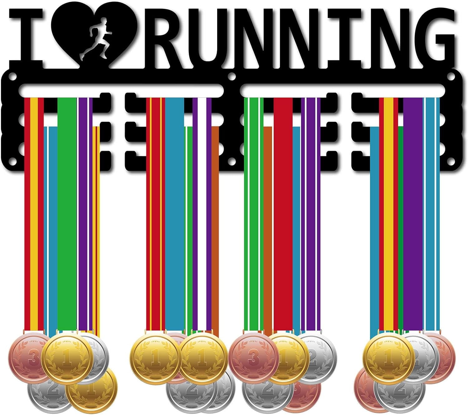 1set Running Medal Holder Medal Hanger Display Rack Sports Metal ...