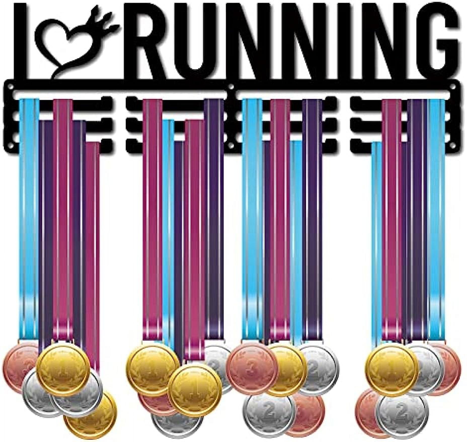 1set Running Medal Holder Sport Runner Athlete Medals Hanger Display ...