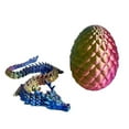 1set Silk Red Yellow Blue Size: 25*5*5cm + 8.5cm 3D Printed Dragon Egg, Chinese Dragon Ornament ...