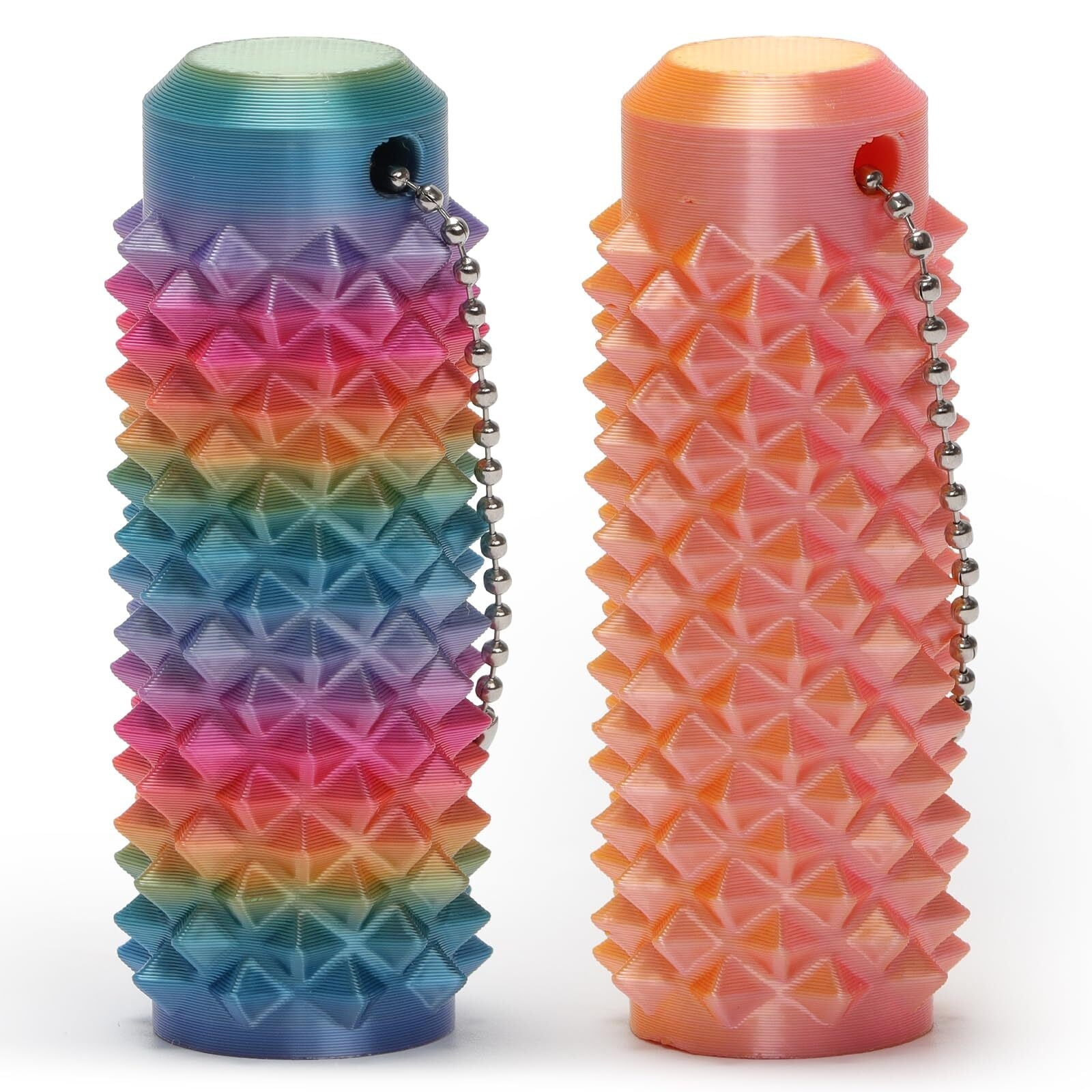 1set Spiky Fidget Roller Keychain, Anxiety Relief Handheld Sensory Toy ...