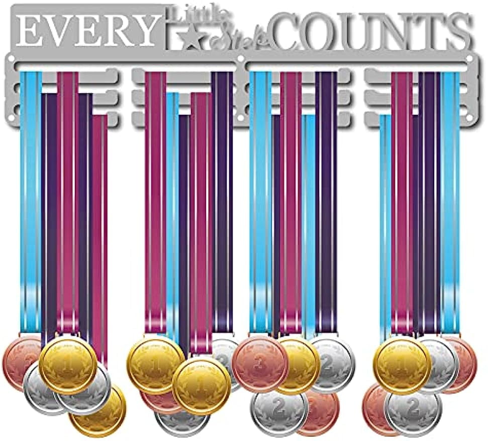 1set Sport Every Little Step Counts Start Awards Display Stand Wall ...