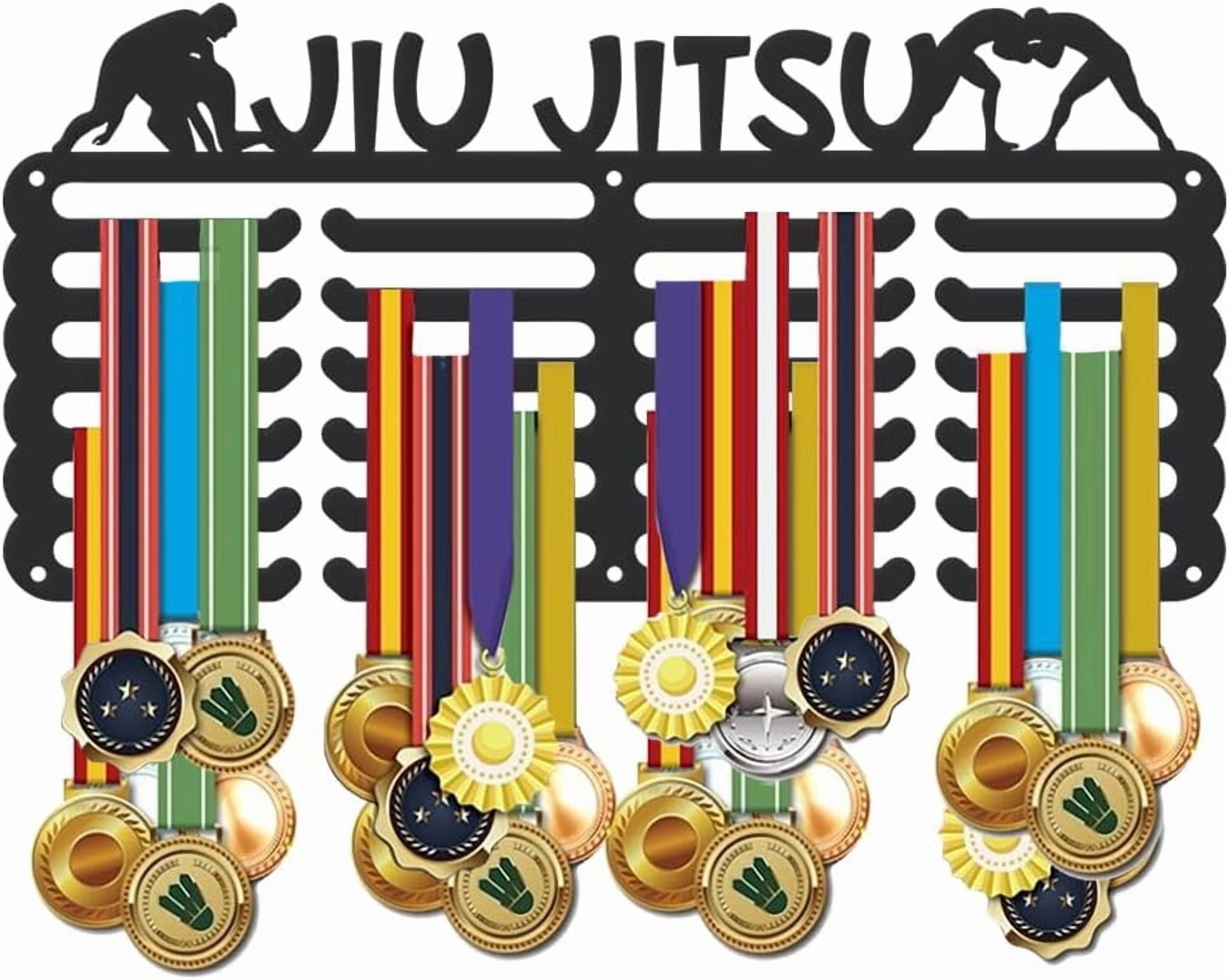 1set Sports Metal Medal Holder Medals Display Hanger Rack Awards Ribbon ...
