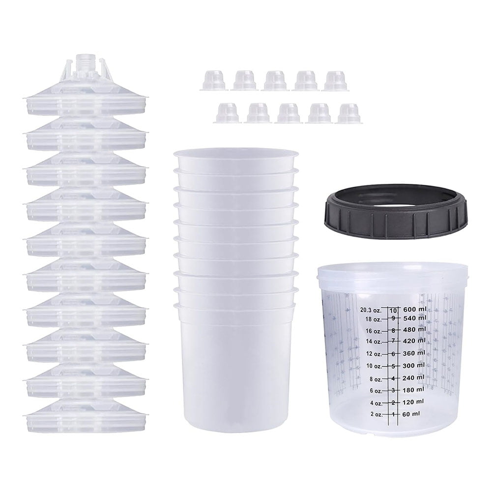 1set Sprayer Paint Tank Spraying Mixing Cup 600ml - Walmart.com