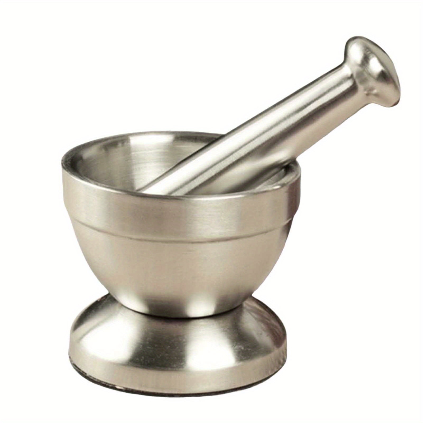 1set, Stainless Steel Mortar And Pestle Set, Sturdy And Durable ...