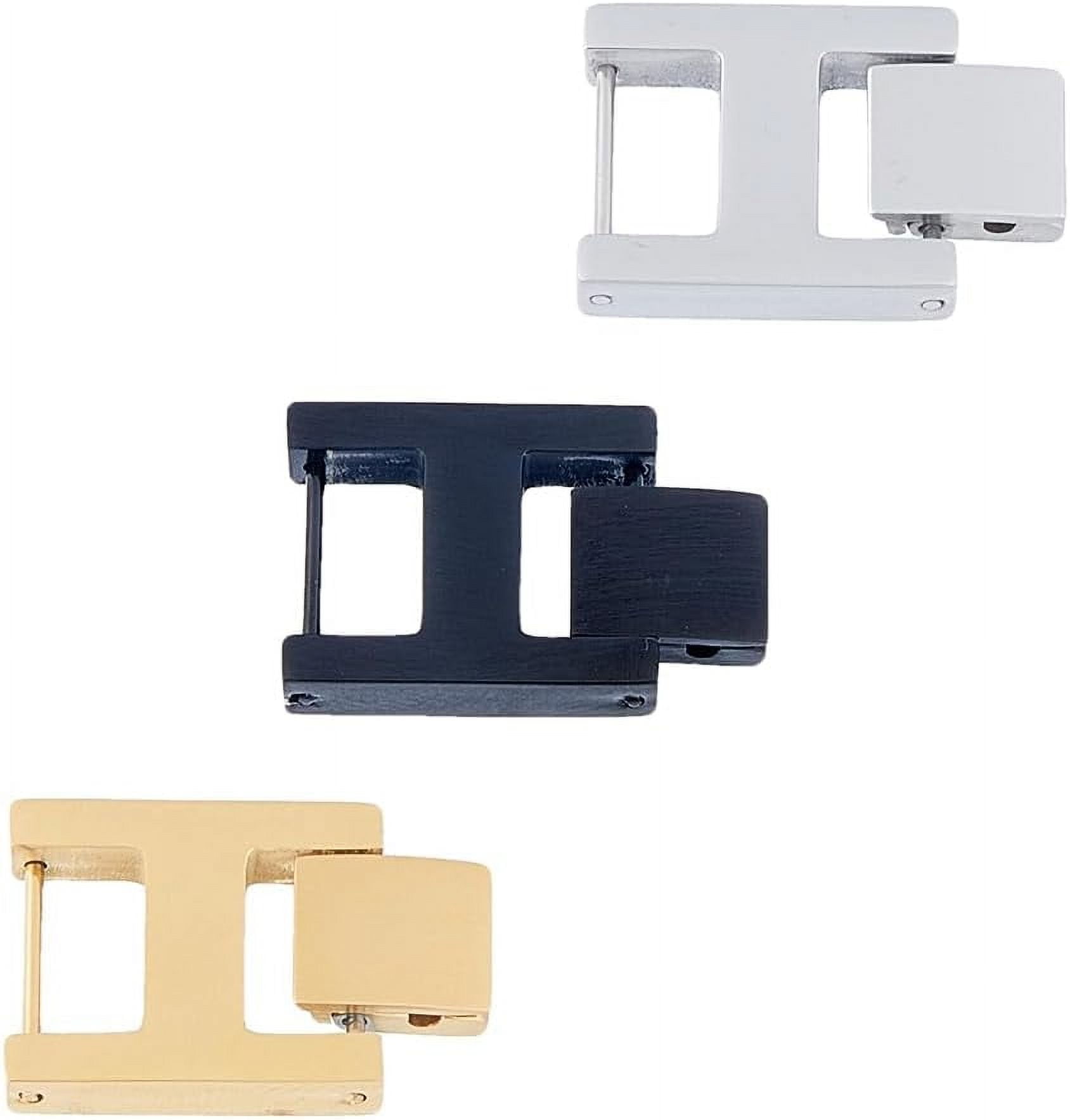 1set Stainless Steel Watch Extension Clasp Square Quick Release ...