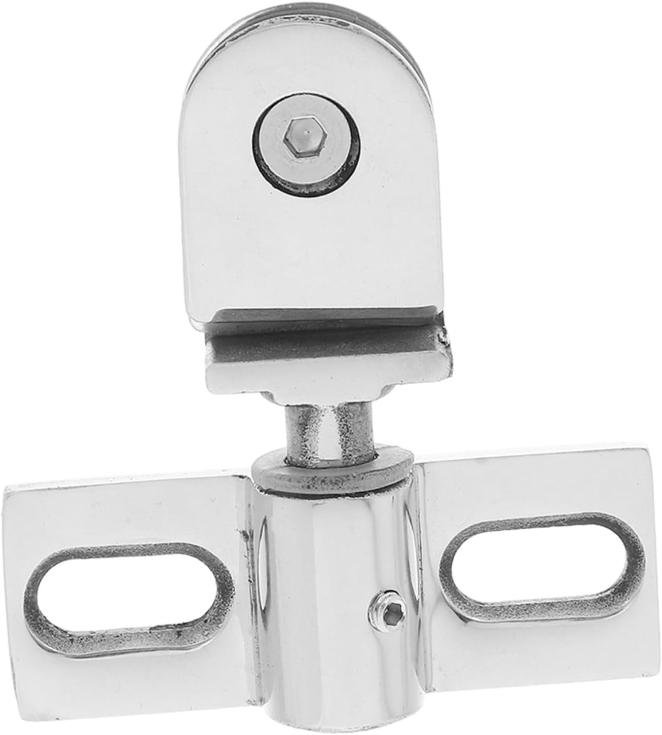 1set Sturdy Shower Door Pivot Hinge Clamp Double-Sided Stainless Steel ...
