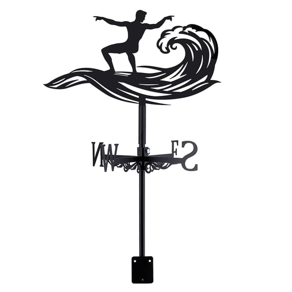 1set Surfing Weather Vane Surfing and Surfboard Metal Weathervane Wind ...