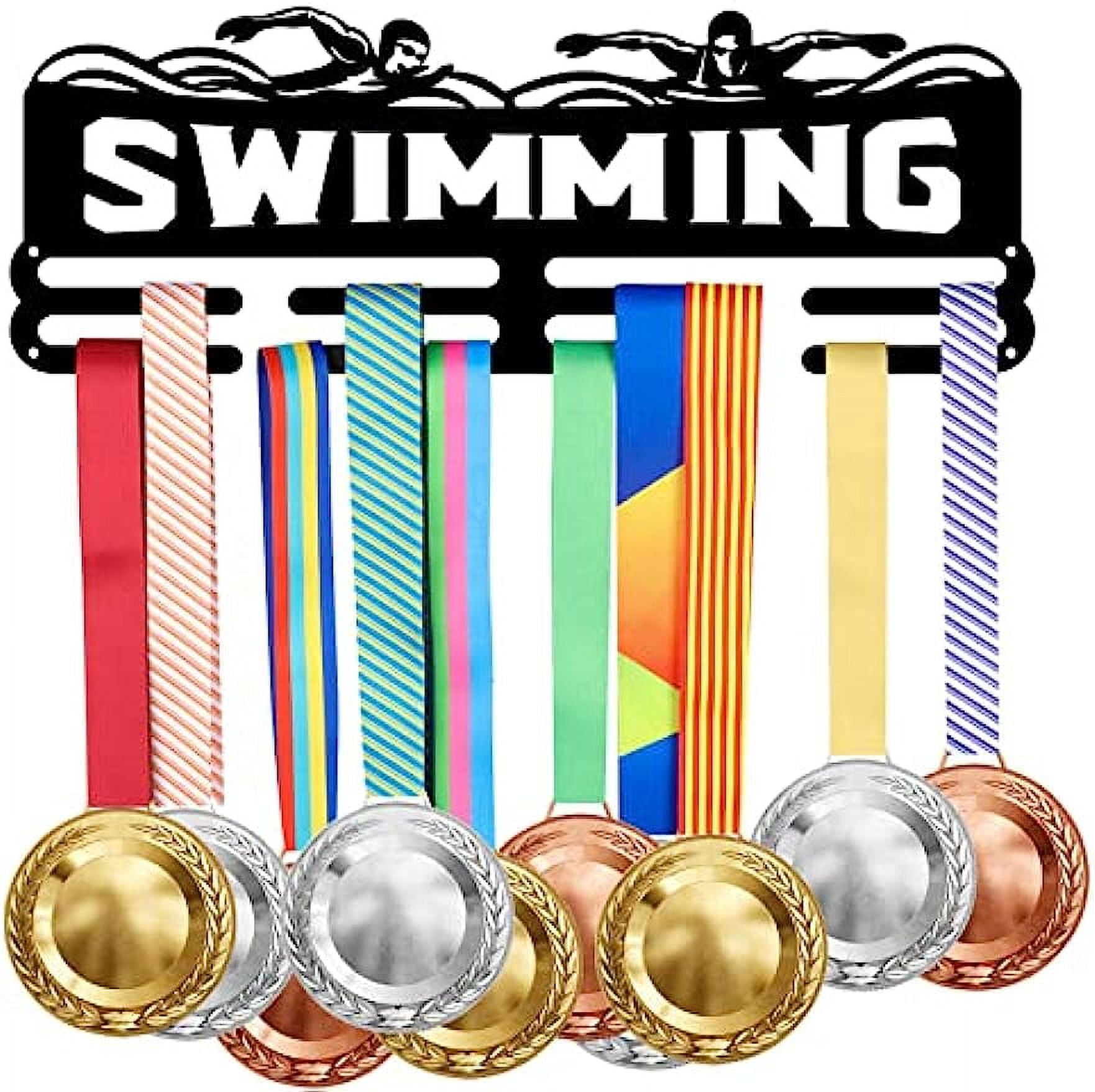 1set Swimming Medal Holder Display Hanger Exercise Medal Hooks Display ...