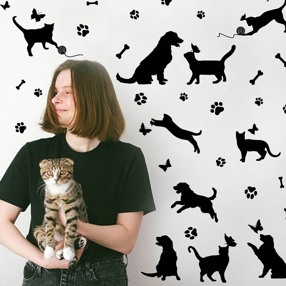 1set Translucent PVC Self Adhesive Wall Stickers Waterproof Building ...